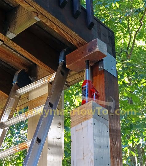 How To Install A X Wood Deck Post HandyManHowTo