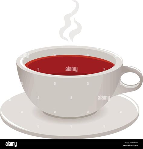 Hot Drink Mug With Morning Beverage Tea A Hot Steamy Cup Of Herbal Tea
