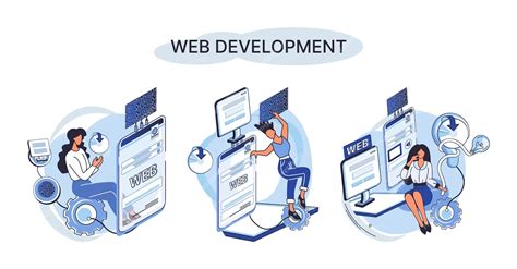 Premium Vector Web Development Coding And Programming Creation