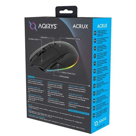 Mouse Gaming Aqirys Acrux 10000 Dpi Negru