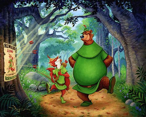 Stroll Through Sherwood Forest Robin Hood Giclee By Tim Rogerson