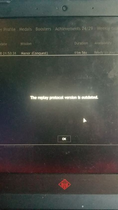 How Do I Update This Protocol Mismatch For The Replays Renlistedgame