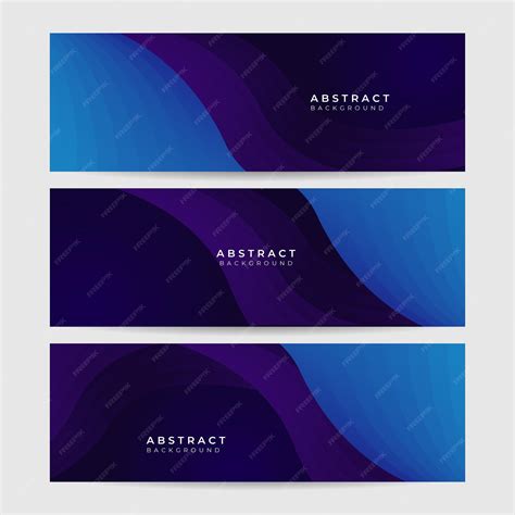 Premium Vector Modern Blue Purple Abstract Banner Background Design Vector Illustration