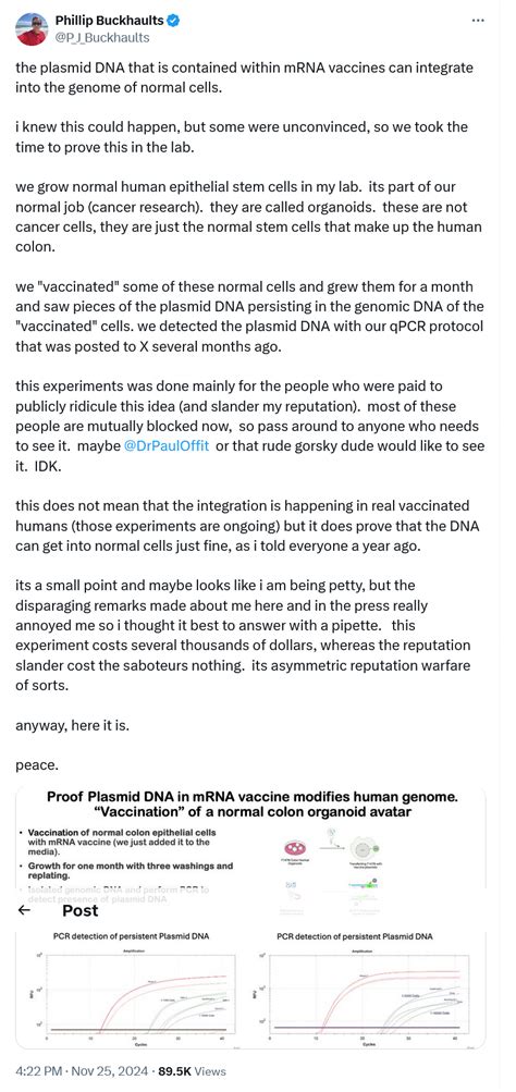 Buckhaults The Plasmid Dna That Is Contained Within Mrna Vaccines Can