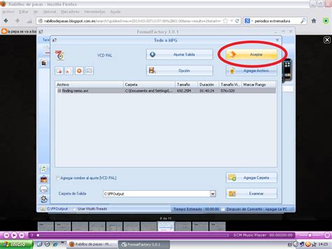 La Pepa Se Va A Los Puertos CONVERTIR VIDEOS CON FORMAT FACTORY