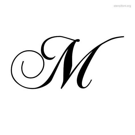 Pin By Mima Mima On Letras M Stencil Font Fancy Letters Fancy Letter M