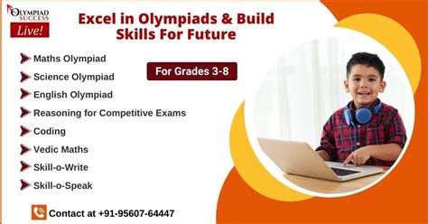 Online Olympiad Exam Preparation Classes And Test Series For Class 1 To 10