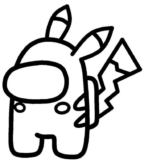 Batman Flash Y Pikachu Among Us Coloring Pages Among Us Coloring Porn