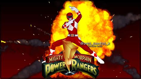 Red Mighty Morphin Power Ranger By Darkwes On Deviantart