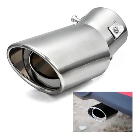 Ponteira Escapamento Esportiva Automotivo Aço Inox Curvada Shopee Brasil