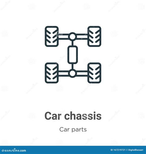Car Chassis Outline Icon Cartoon Vector 117009915