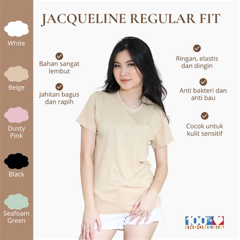 Jual Jacqueline Kaos Polos Kaos Basic Wanita Soft Cotton Premium