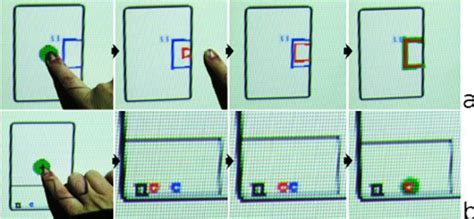 A User Selects An Off Screen Target Using The Glide Interaction Download Scientific Diagram