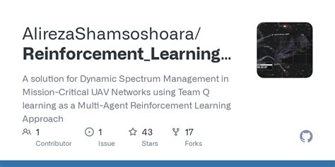 GitHub AlirezaShamsoshoara Reinforcement Learning Team Q Learnig MARL Multi Agent UAV Spectrum