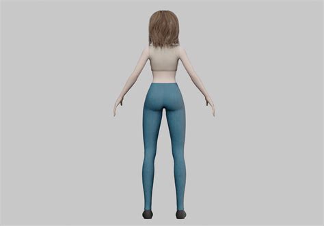 Anime Stylized Girl V29589 3d Model By Nickianimations