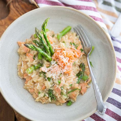 Smoked Salmon Asparagus Risotto Thf