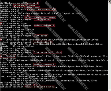 Server 2008 R2 Active Directory Metadata Cleanup 14 Yusifbəyli Bilik Bazası