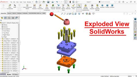Exploded View In Solidworks Square Tool Post Solidworks Square Tool Exploded