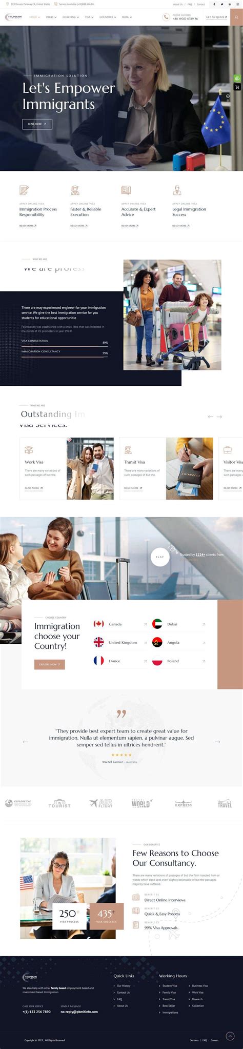 creation of a website landing page freelancer