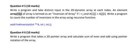 Solved Question 5 10 Marks Write A Program And Take