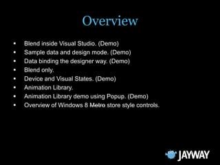 Windows 8 Xaml Based Metro Apps With Visual Studio PPT