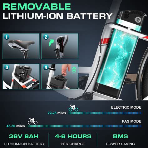 Buy Vivi Electric Bike 26 Electric Cruiser Bike 350w Ebike 20mph