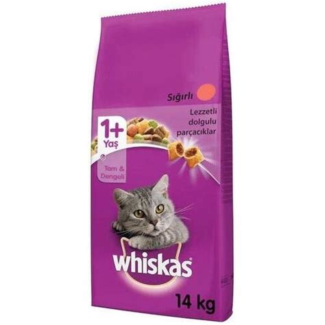 Whiskas Говядина Корм для взрослых кошек 14 кг цена 2 625₽