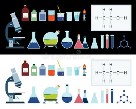 Laboratory Glassware Vector Stock Illustrations 44031 Laboratory