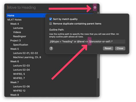 How To Adjust Focus And Move To Heading Commands Depth Bike Outliner Hog Bay Software Support