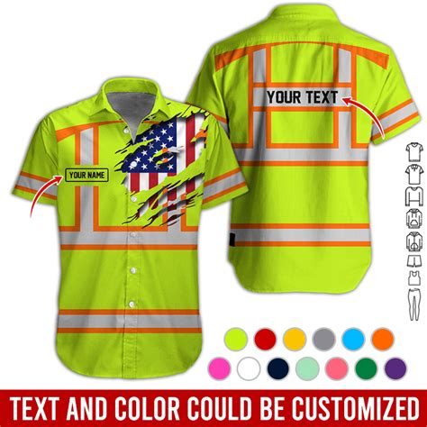 Customized Name And Color Tow Truck Driver Uniform All Over Printed