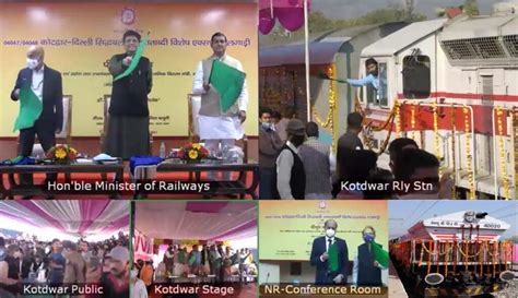Piyush Goyal Flags Off Kotdwar Delhi Junction Kotdwar Siddhabali Jan
