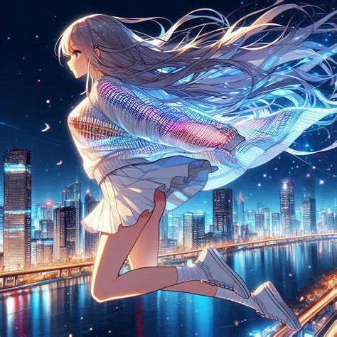 Rule 34 Bitset City Flying Long Hair Short Skirt 10556288