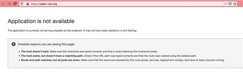 Application Is Not Available Open · Issue 218 · Eclipseopenvsx · Github