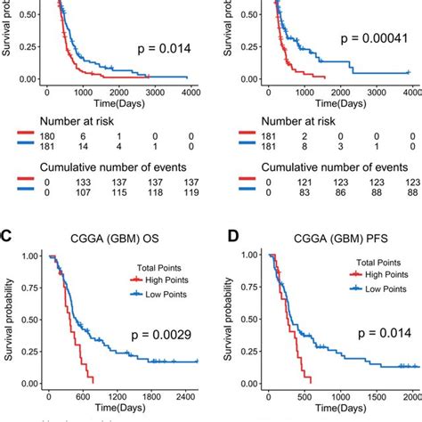 Prediction Effect Of The Quantitative Risk Assessment In Gbm A B Download Scientific