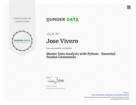 Jose Vivero Master Data Analysis With Python Essential Pandas Commands Dunder Data