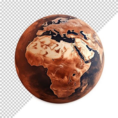 Premium PSD Earth Planet Isolated On Transparent Background