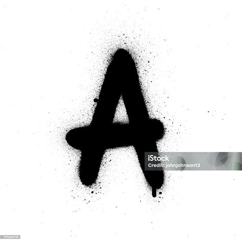 Grafiti Lemak Kecil Sebuah Font Disemprotkan Dalam Hitam Di Atas Putih