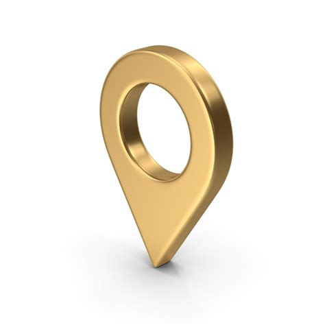 premium photo 3d map pointer location map icon gold texture gold