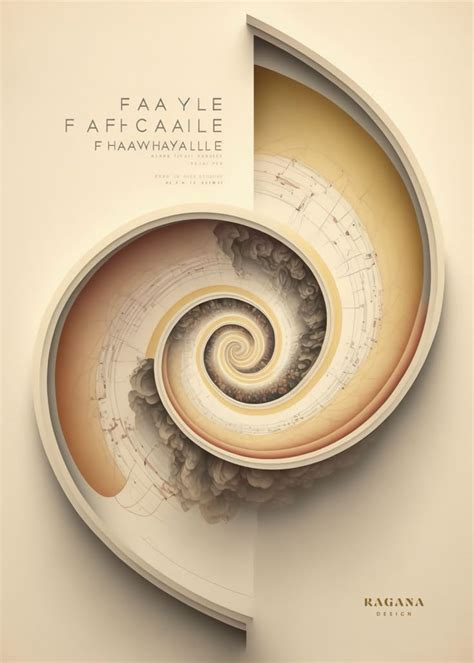 Fibonacci Spiral Art Poster