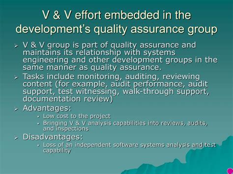 Ppt Software Verification And Validation V V By Roger U Fujii