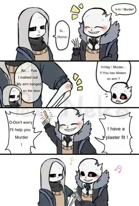 Horror And Dust Sans Comic Undertale Undertale Ships Undertale Drawings Undertale Cute