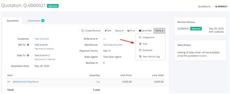Print Duplicate Void Or Delete A Quotation Smarter Sales Inventory Management Zayls