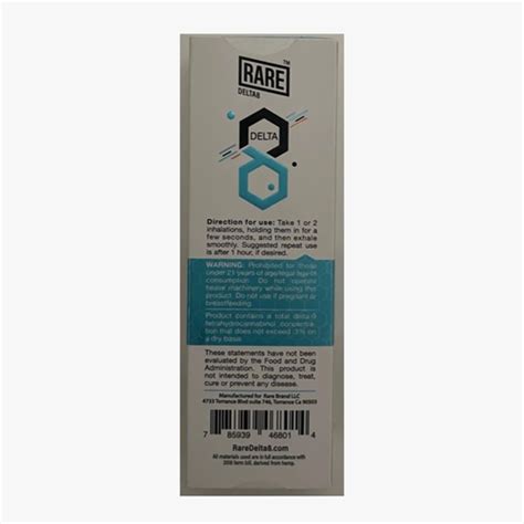 Rare Delta 8 Thc Disposable Vape Device 1g 1pc Ohm City Vapes