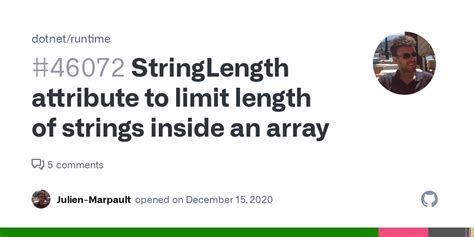 Stringlength Attribute To Limit Length Of Strings Inside An Array