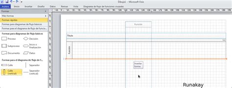 runakay turning horizontal visio swimlanes into vertical ones