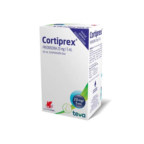 Cortiprex Prednisona 20mg 5ml Jarabe 60ml Farmacompara