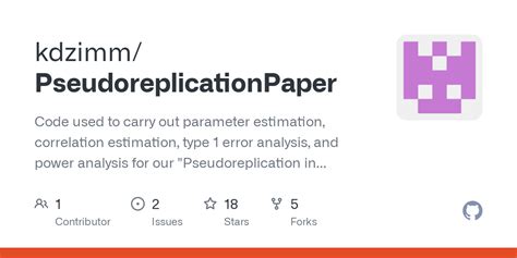 Github Kdzimm Pseudoreplicationpaper Code Used To Carry Out Parameter Estimation Correlation