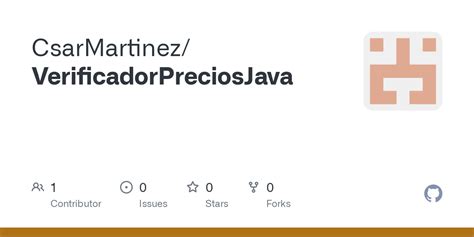 Github Csarmartinezverificadorpreciosjava