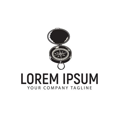 Compass Retro Vintage Logo Design Concept Template 611694 Vector Art At
