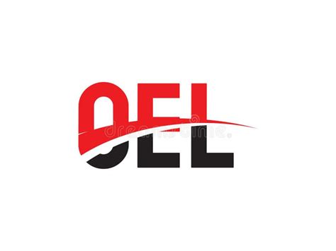 Oel Letter Initial Logo Design Vector Illustration Stock Vector